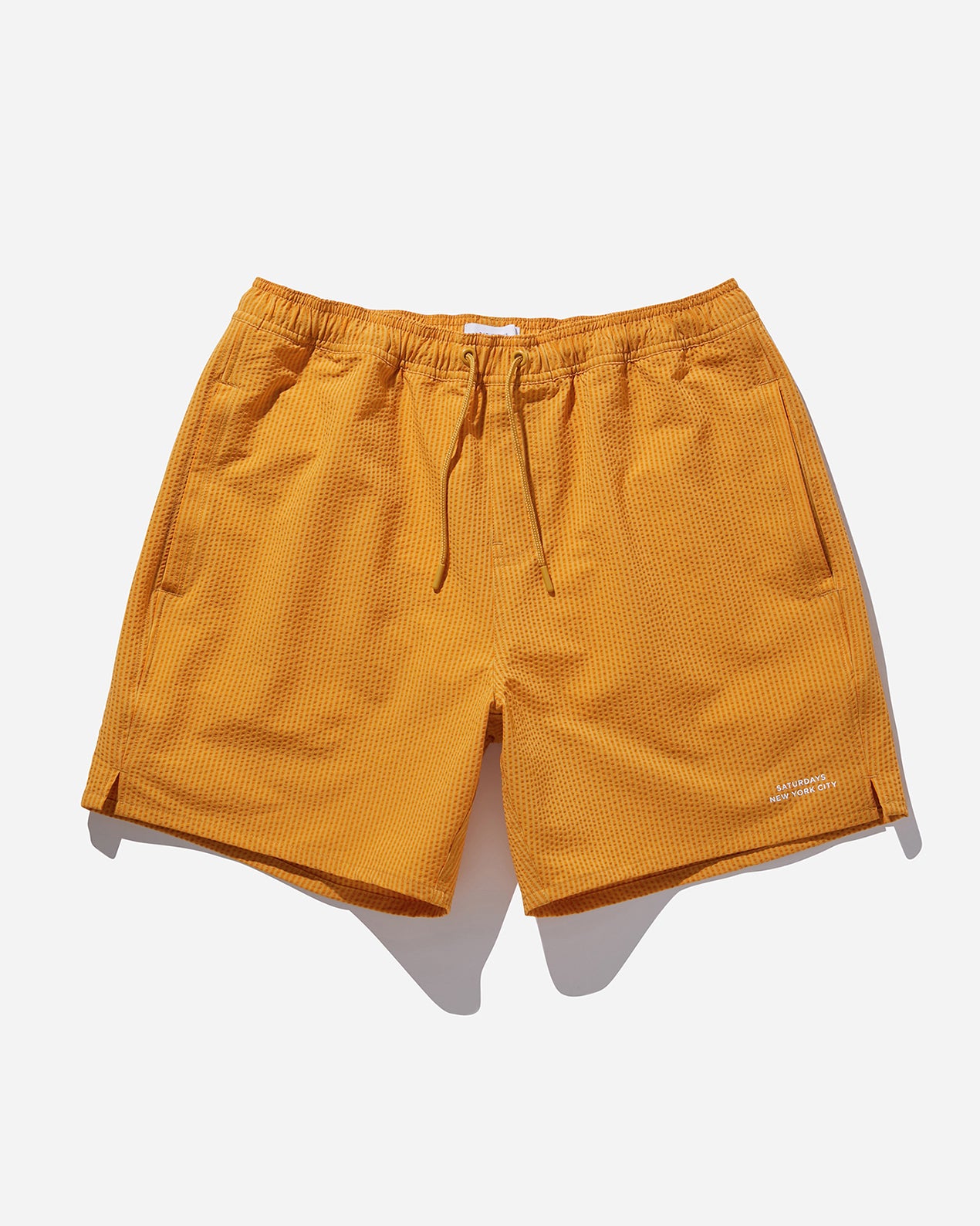 Timothy Seersucker Stripe Swim Short Saturdays Nyc
